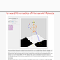 Forward Kinematics of Humanoid Robots