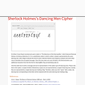Sherlock Holmes's Dancing Men Cipher
