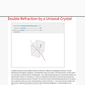 Double Refraction by a Uniaxial Crystal