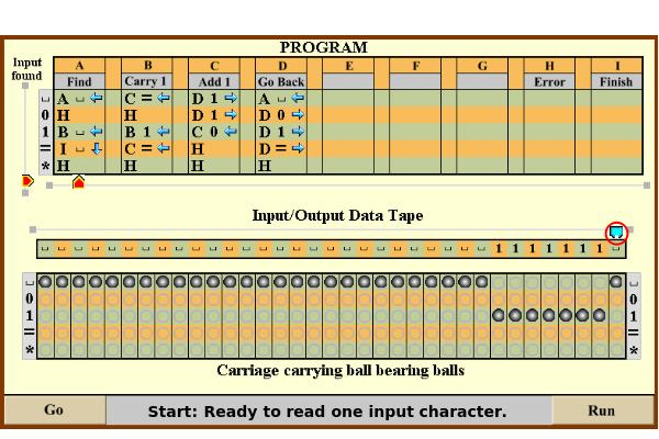 Simulation of a Turing Machine - Wolfram Demonstrations Project