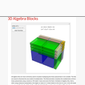 3D Algebra Blocks