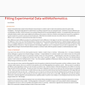 Fitting Experimental Data with Mathematica.