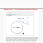 Relativistic Time Dilation in Muon Decay