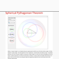 Spherical Pythagorean Theorem
