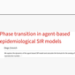 Phase transition in agent-based epidemiological SIR models