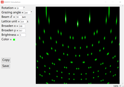 Realistic Simulation of Reflection High-Energy Electron Diffraction ...