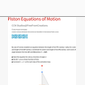Piston Equations of Motion