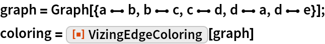 VizingEdgeColoring | Wolfram Function Repository