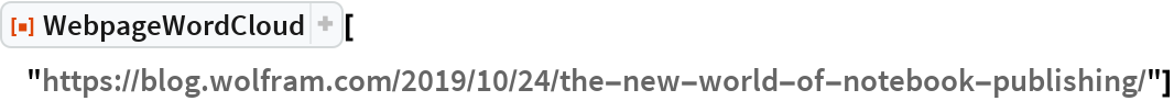 WebpageWordCloud | Wolfram Function Repository