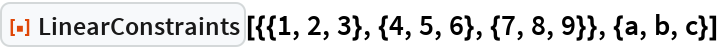 LinearConstraints | Wolfram Function Repository