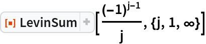LevinSum | Wolfram Function Repository