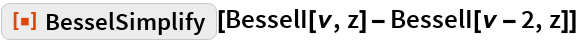 BesselSimplify | Wolfram Function Repository