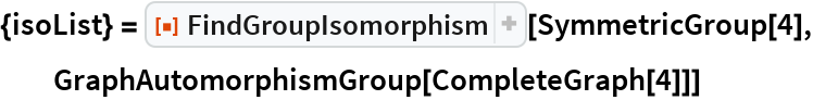 FindGroupIsomorphism | Wolfram Function Repository
