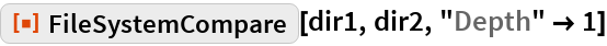 FileSystemCompare | Wolfram Function Repository