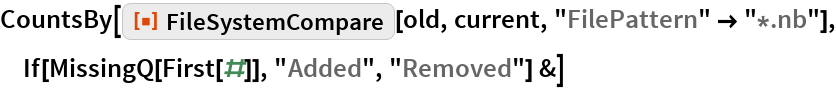 FileSystemCompare | Wolfram Function Repository