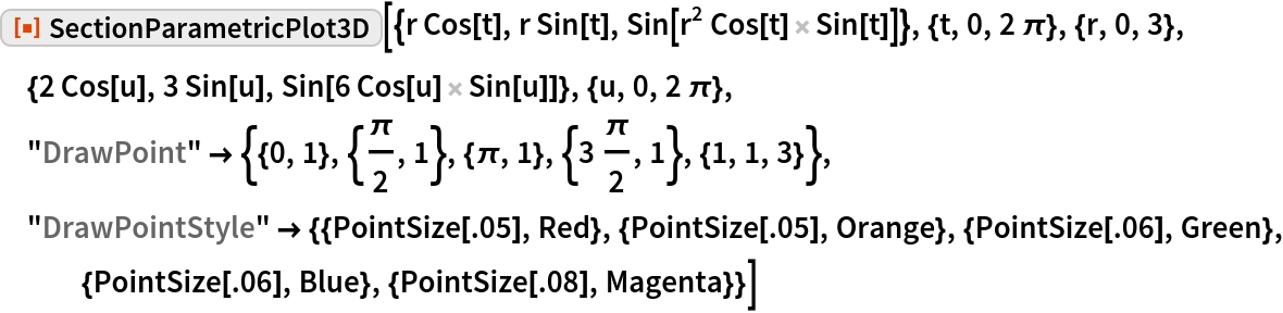 SectionParametricPlot3D | Wolfram Function Repository