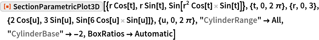 SectionParametricPlot3D | Wolfram Function Repository