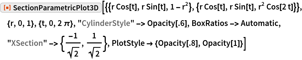 SectionParametricPlot3D | Wolfram Function Repository