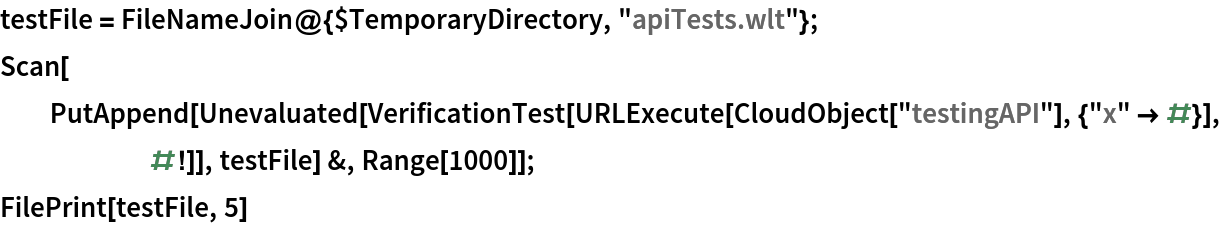 MonitoredTestReport | Wolfram Function Repository