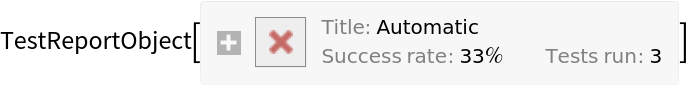 MonitoredTestReport | Wolfram Function Repository
