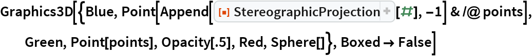 StereographicProjection | Wolfram Function Repository