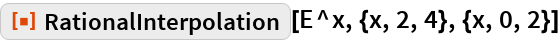 RationalInterpolation | Wolfram Function Repository