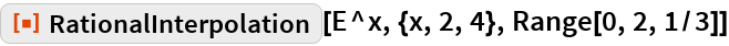 RationalInterpolation | Wolfram Function Repository