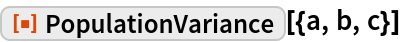 PopulationVariance | Wolfram Function Repository
