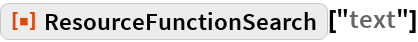 ResourceFunctionSearch | Wolfram Function Repository