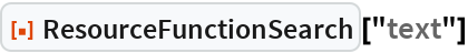 ResourceFunctionSearch | Wolfram Function Repository