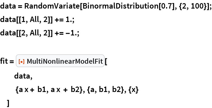 MultiNonlinearModelFit | Wolfram Function Repository
