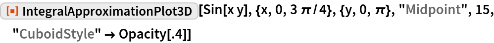 IntegralApproximationPlot3D | Wolfram Function Repository