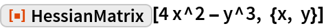 HessianMatrix | Wolfram Function Repository