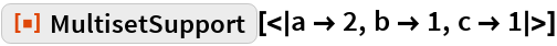 MultisetSupport | Wolfram Function Repository