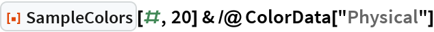 SampleColors | Wolfram Function Repository