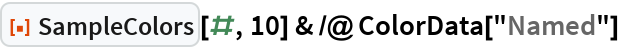 SampleColors | Wolfram Function Repository