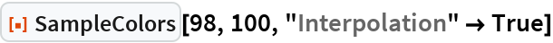 SampleColors | Wolfram Function Repository