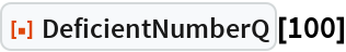 DeficientNumberQ | Wolfram Function Repository