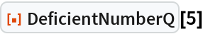 DeficientNumberQ | Wolfram Function Repository