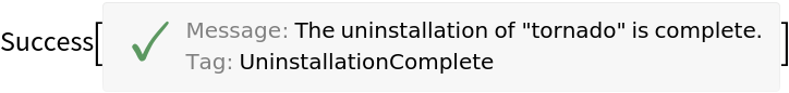 PythonPackageUninstall | Wolfram Function Repository