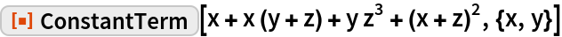 ConstantTerm | Wolfram Function Repository