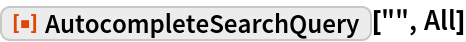 AutocompleteSearchQuery | Wolfram Function Repository