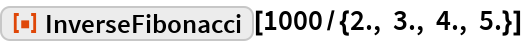 InverseFibonacci | Wolfram Function Repository