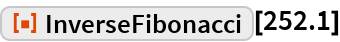 InverseFibonacci | Wolfram Function Repository