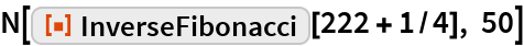 InverseFibonacci | Wolfram Function Repository