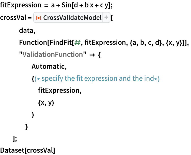 CrossValidateModel | Wolfram Function Repository