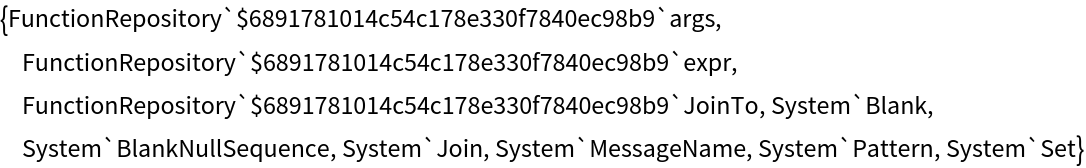ResourceFunctionSymbols | Wolfram Function Repository