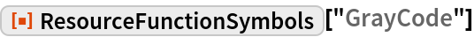 ResourceFunctionSymbols | Wolfram Function Repository