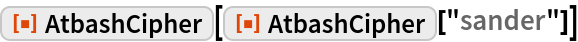 AtbashCipher | Wolfram Function Repository