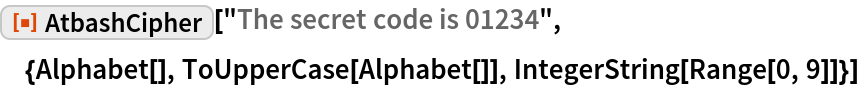 AtbashCipher | Wolfram Function Repository